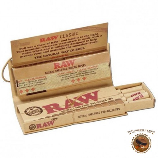 Raw Connoisseur Ks Slim + Filtre Carton Pre-Rulate - Comanda online ...